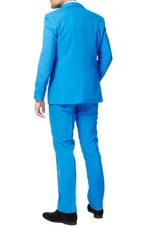 Opposuits Steel Slim Fit Two-piece Suit & Tie Set - Blue