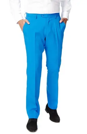 Opposuits Steel Slim Fit Two-piece Suit & Tie Set - Blue