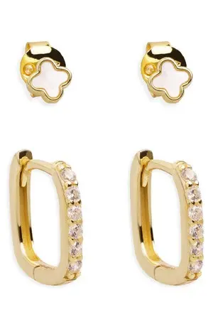 Argento Vivo Mismatched Earrings Set - Gold