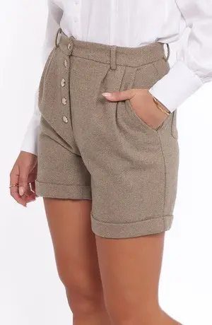 PETAL & PUP Tailored High-waist Shorts