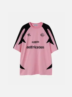 AELFRIC EDEN Color Block Soccer Jersey - Pink