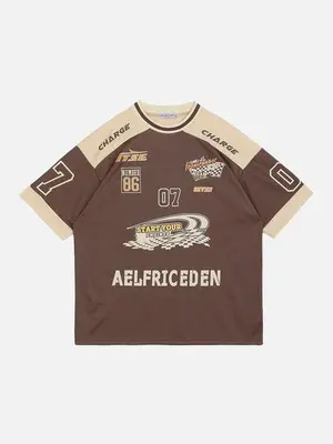 AELFRIC EDEN Color Block Short Sleeve T-shirt