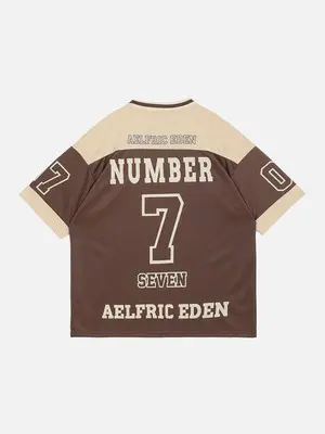 AELFRIC EDEN Color Block Short Sleeve T-shirt