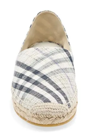 Burberry Mews Check Espadrille - Green