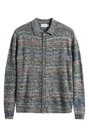Topman Space Dye Polo Cardigan