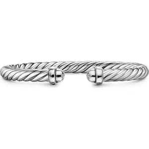 David Yurman Cable Flex Cuff Bracelet - Silver