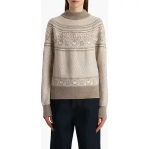 Khaite Guy Fair Isle Cashmere Sweater - Light Multi