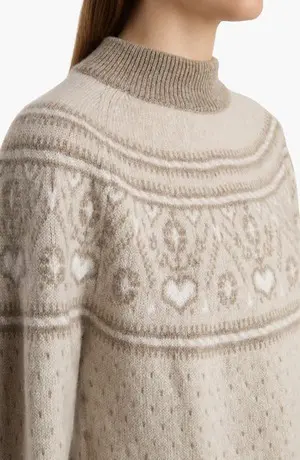 Khaite Guy Fair Isle Cashmere Sweater - Light Multi