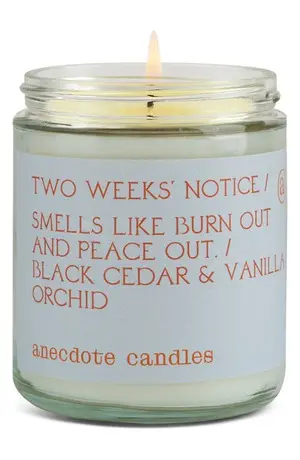 ANECDOTE CANDLES Two Weeks' Notice Candle