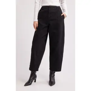 Topshop Cotton Twill Balloon Trousers