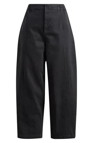 Topshop Cotton Twill Balloon Trousers