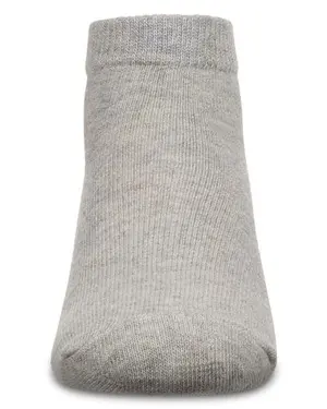 MEMOI Cotton Blend Mid-cut Socks 3-pack - Light Gray
