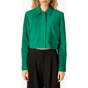 Cami Nyc Sullivan Suede Jacket - Verdant