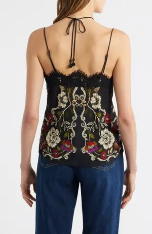 Farm Rio Rococo Flowers & Lace Camisole