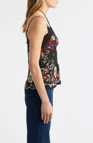 Farm Rio Rococo Flowers & Lace Camisole