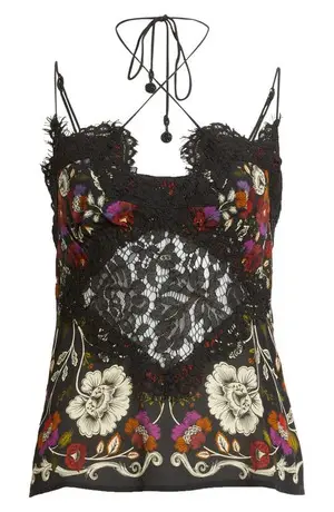 Farm Rio Rococo Flowers & Lace Camisole