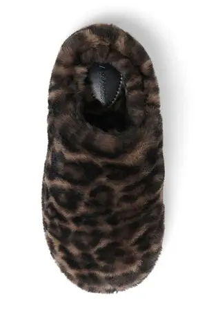 Apparis Misha Printed Faux Fur Slippers