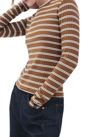 Rag & Bone Luca Rib Stripe Long Sleeve T-shirt