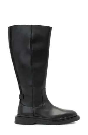ALLSAINTS Escher Rider Knee High Boot - Black