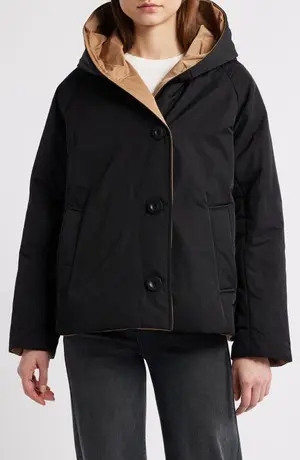 OOF WEAR Memory Nylon Water Repellent Reversible Jacket - Black