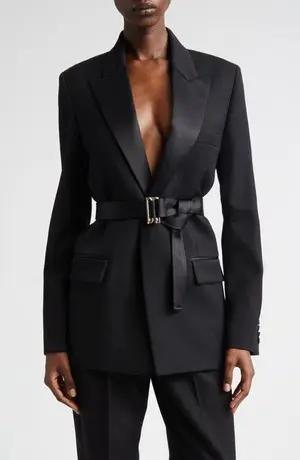 Victoria Beckham Tailored Belted Jacket