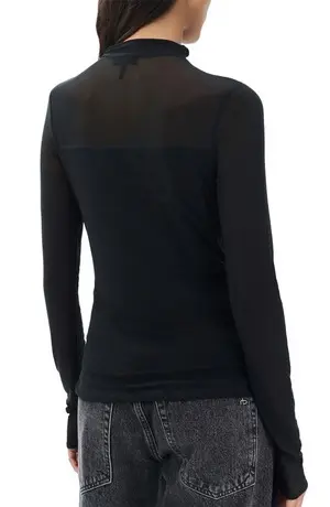 Rag & Bone Luca Long Sleeve Mesh Top