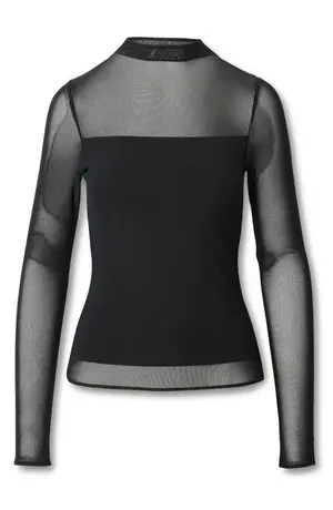 Rag & Bone Luca Long Sleeve Mesh Top