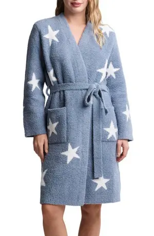Barefoot Dreams Cozychic™ Starry Night Robe - Blue Dusk-pearl