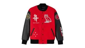 OVO Nba Houston Rockets Varsity Jacket - Red
