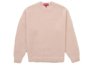 Supreme Brushed Mohair Sweater - Light Pink