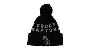 OVO X Mitchell & Ness Toronto Raptors Beanie - Black