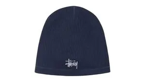 StÜssy Waffle Skullcap Beanie Navy Blue