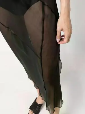 Patrizia Pepe Sheer Silk Slip Dress