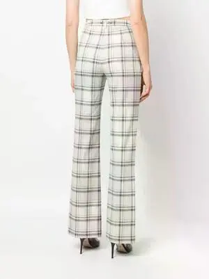Patrizia Pepe Check-patterned Slim-fit Trousers