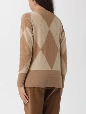 Lorena Antoniazzi Argyle V-neck Pullover - Brown