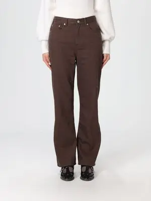 DUNST Straight Leg Jeans - Brown