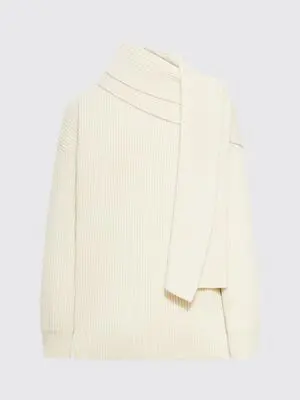 JIL SANDER Ribbed Knit Wrap Sweater