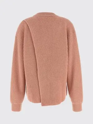 JIL SANDER Ribbed Mock Neck Sweater - Pink