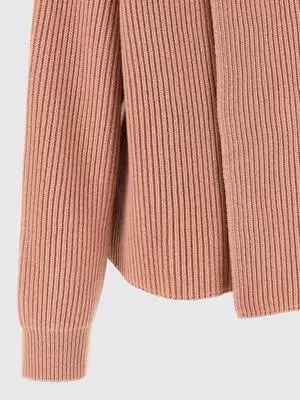 JIL SANDER Ribbed Mock Neck Sweater - Pink
