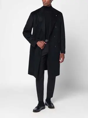 Tagliatore Tailored Overcoat - Black