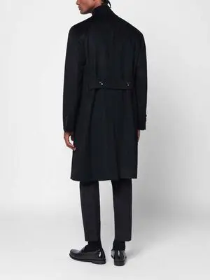 Tagliatore Tailored Overcoat - Black