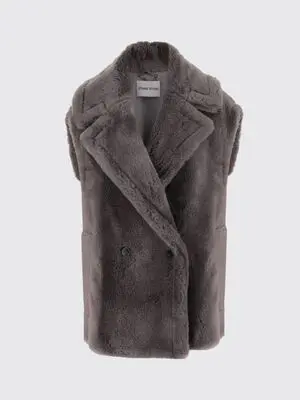 STAND STUDIO Fur Coat - Grey