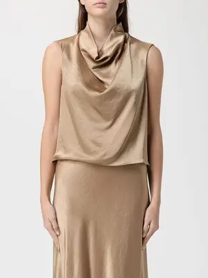 Liviana Conti Sleeveless Draped Top - Gold