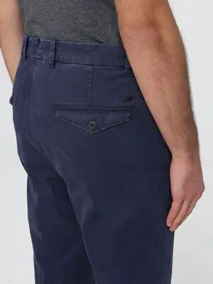 MASON'S Tailored Cotton Trousers - Navy