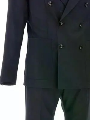 Tagliatore Peak-lapels Double-breasted Suit - Blue