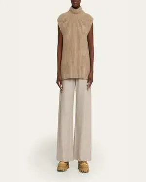 Moncler Suede And Shearling Ankle Boots