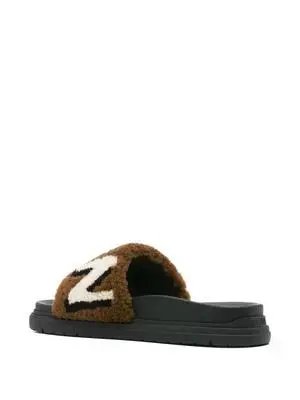 Fendi Shearling Slides