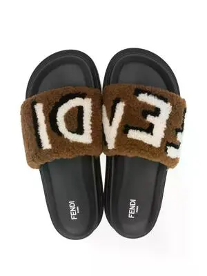 Fendi Shearling Slides
