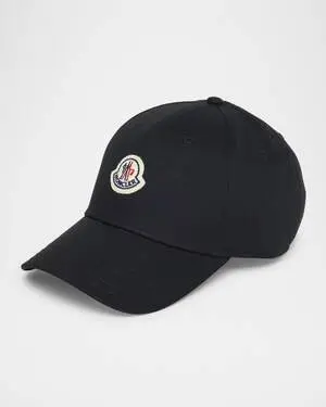 Moncler Logo Baseball Cap - Black