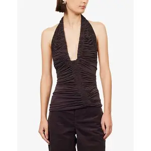 Christopher Esber Orion Draped Woven Top